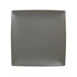 7-1/4" x 7-1/4", 1/2" Deep, Square Plate, Classic Stone Grey