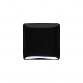 12" SQUARE PLATE, 1" DEEP, BLACK