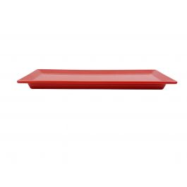 15 X 5 1/4 PLATE, 1 DEEP, PURE RED