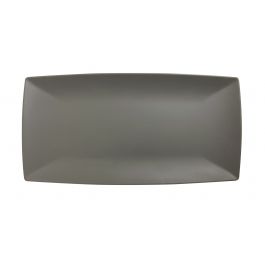 13" x 6-1/2", 1" Deep, Rectangle Tray, Classic Stone Grey
