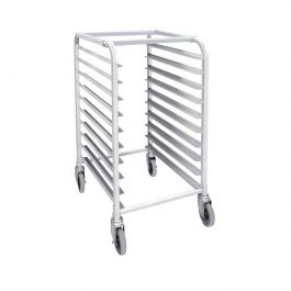 10-TIER PAN RACK W/ 4 X CASTERS ( 2X LOCKING, 2 REGULAR) 20 1/4" X 26 ...