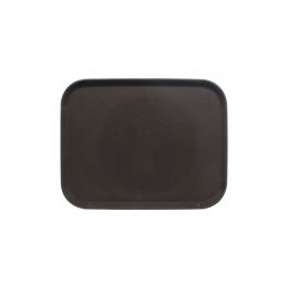 14" X 18" RECTANGULAR TRAY, BROWN, FIBERGLASS