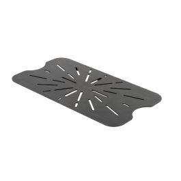 FULL SIZE POLYCARBONATE DRAIN SHELVES, BLACK