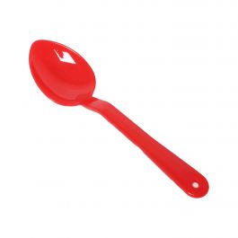 11" SERVING SPOON, SOLID, POLYCARBONATE, RED