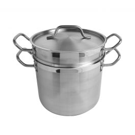 8 qt Double Boiler (3 PC/SET), Stainless Steel, Encapsulated Base ...