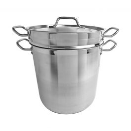 20 qt Double Boiler (3 PC/SET), Stainless Steel, Encapsulated Base ...
