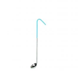 1/2 OZ, ONE PIECE COLOR CODED LADLE, TEAL HANDLE, S/S